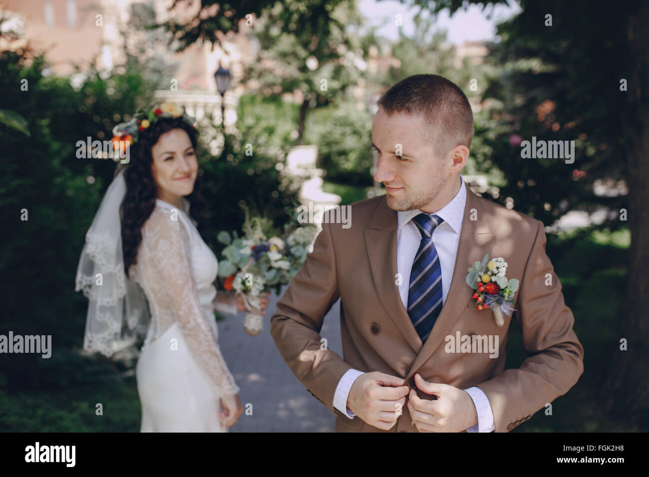 sunny wedding day Stock Photo - Alamy