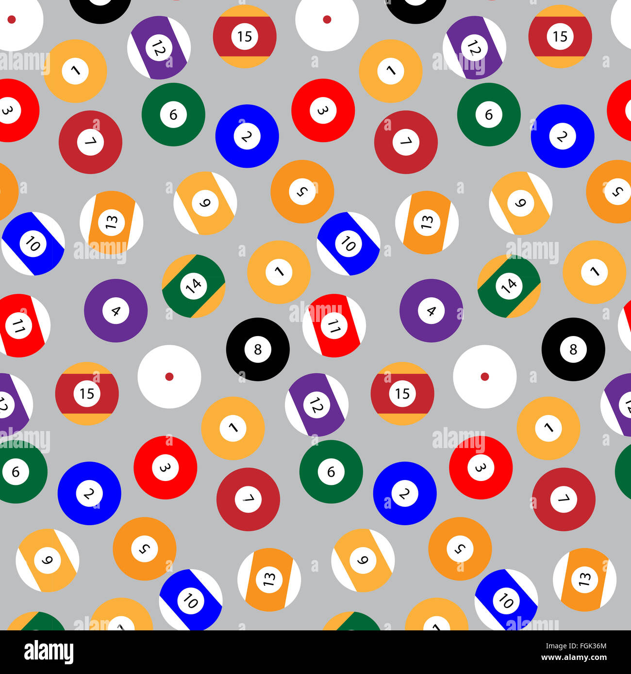 Seamless pattern snooker billiard balls. Pool billiard, sport pattern ...