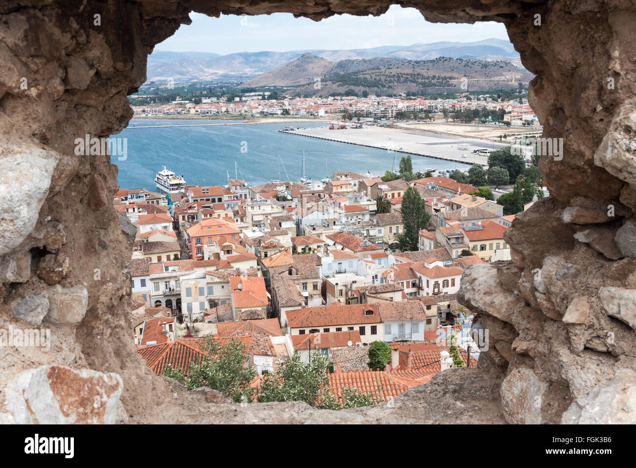 Akronafplia Fortress ruins Nafplio, Peloponnese, Greece Stock Photo - Alamy