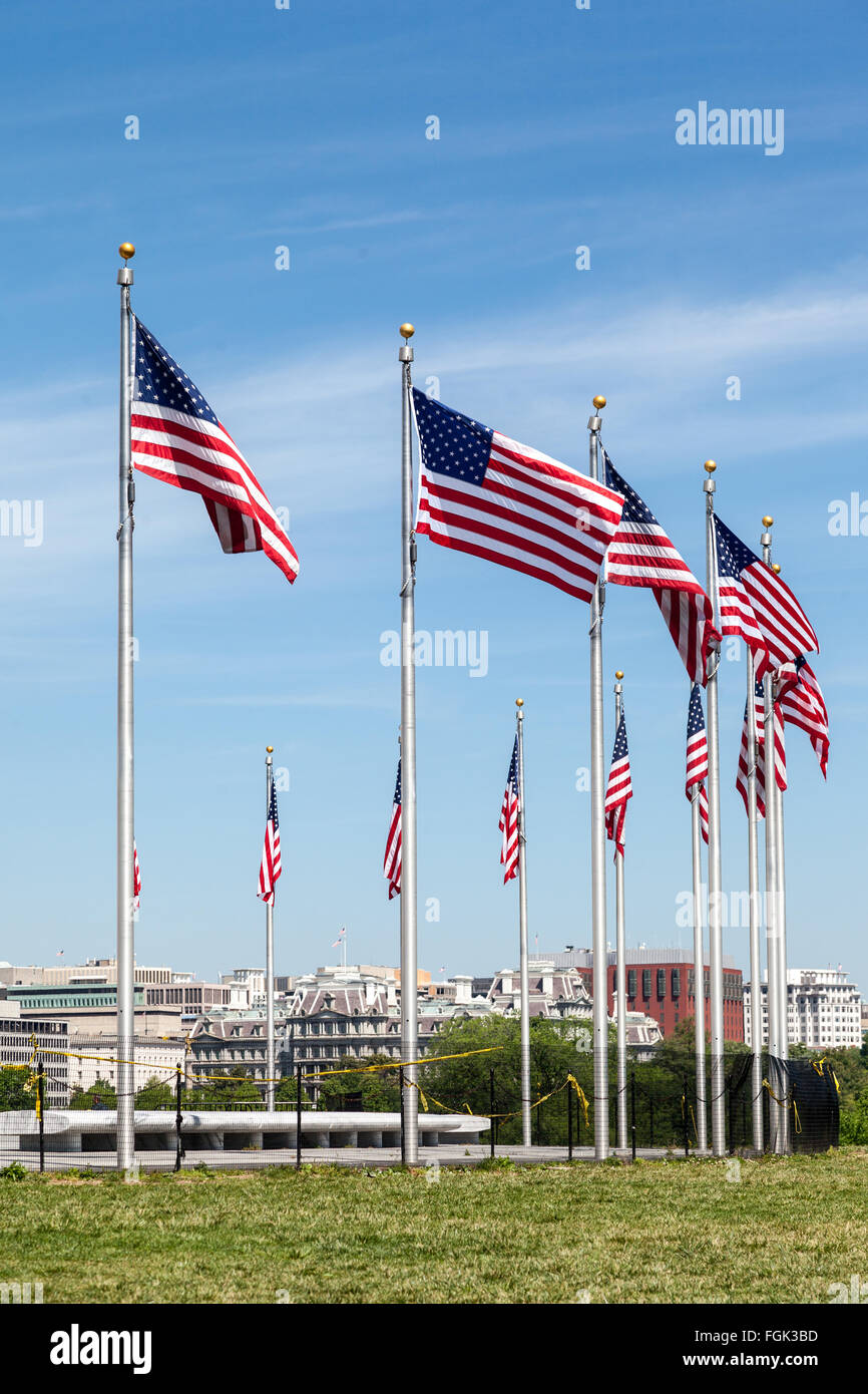 American Flags Washington DC Stock Photo - Alamy