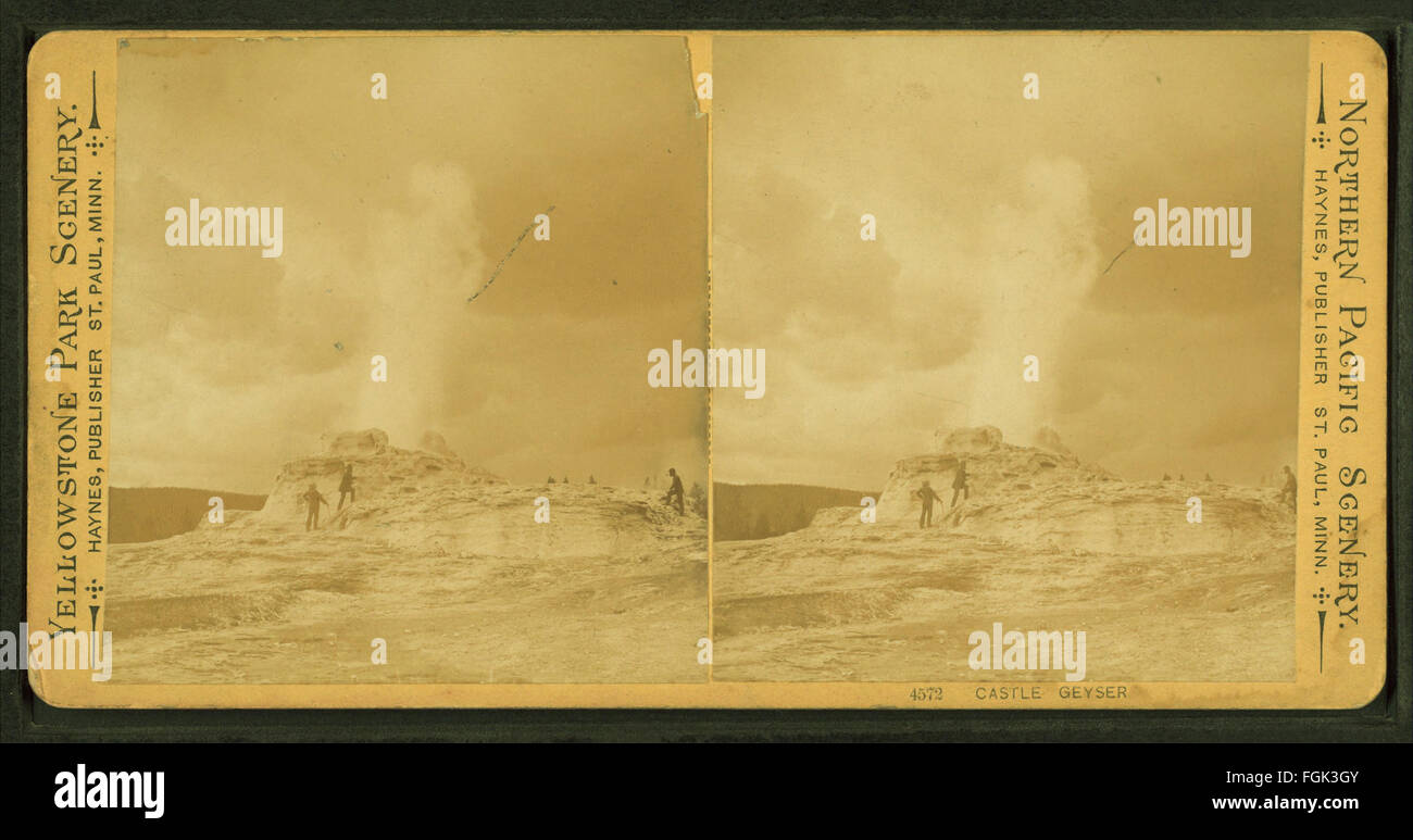 Yellowstone geysers geyser spout hi-res stock photography and images ...