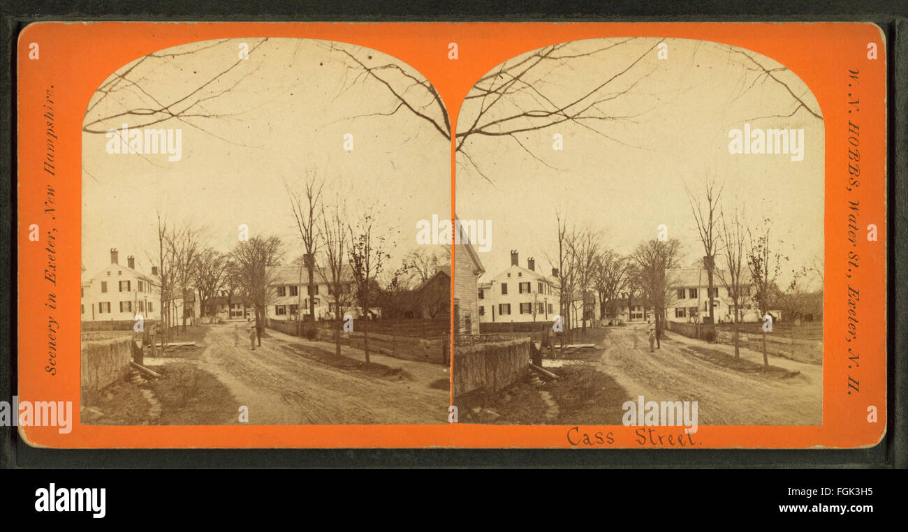 A photograph of Cass Street, taken by William N. Hobbs. The image shows ...