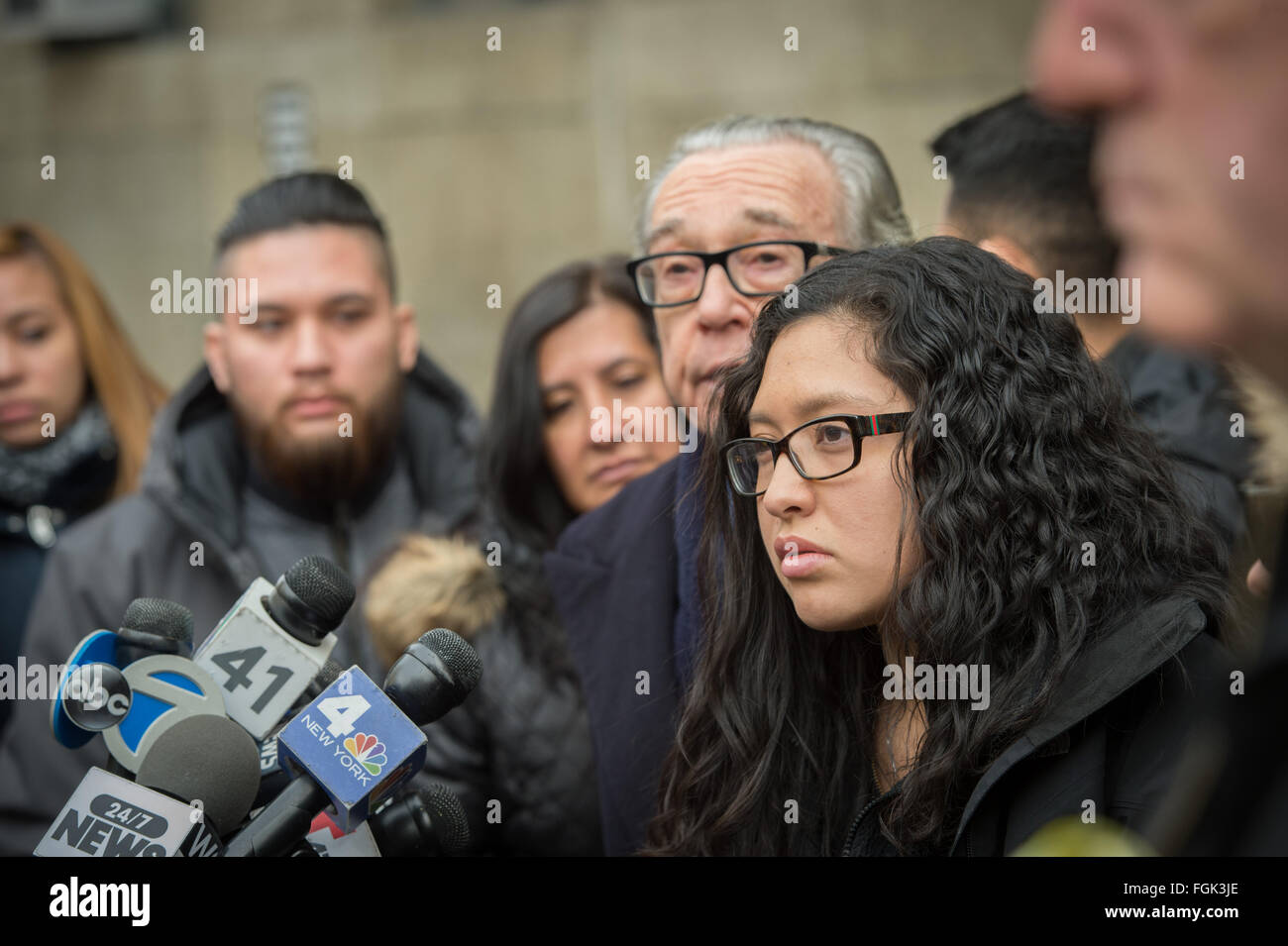 New York, NY, USA. 19th Feb, 2016. Attorney SANFORD RUBENSTEIN, left ...