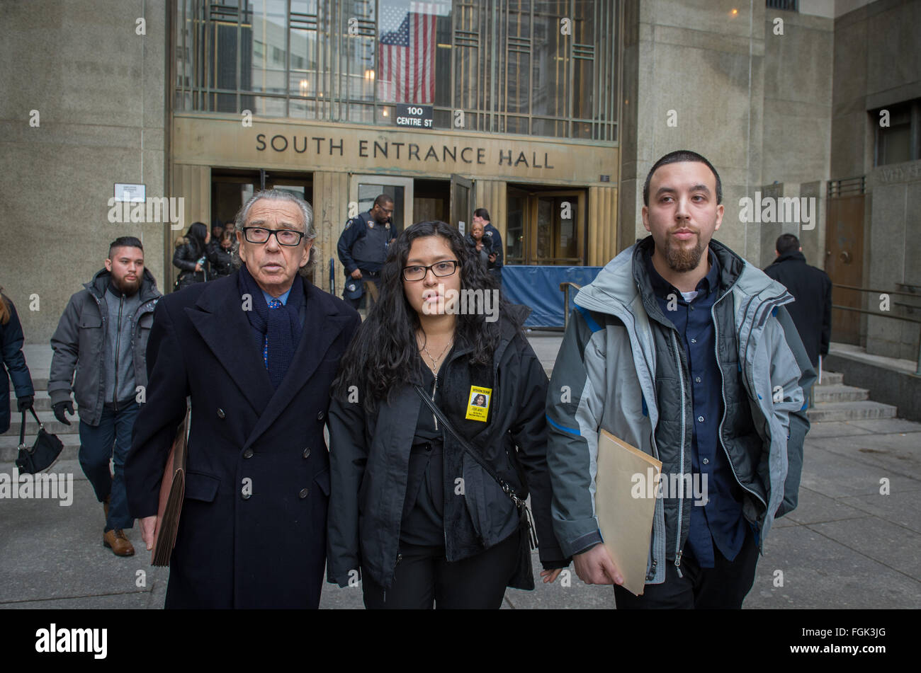 New York, NY, USA. 19th Feb, 2016. Attorney SANFORD RUBENSTEIN with ...