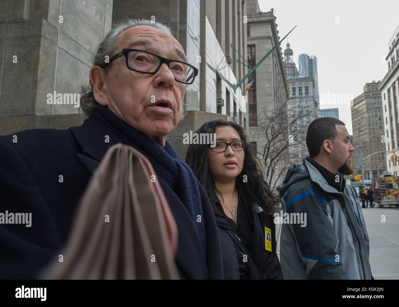 New York, NY, USA. 19th Feb, 2016. Attorney SANFORD RUBENSTEIN with ...