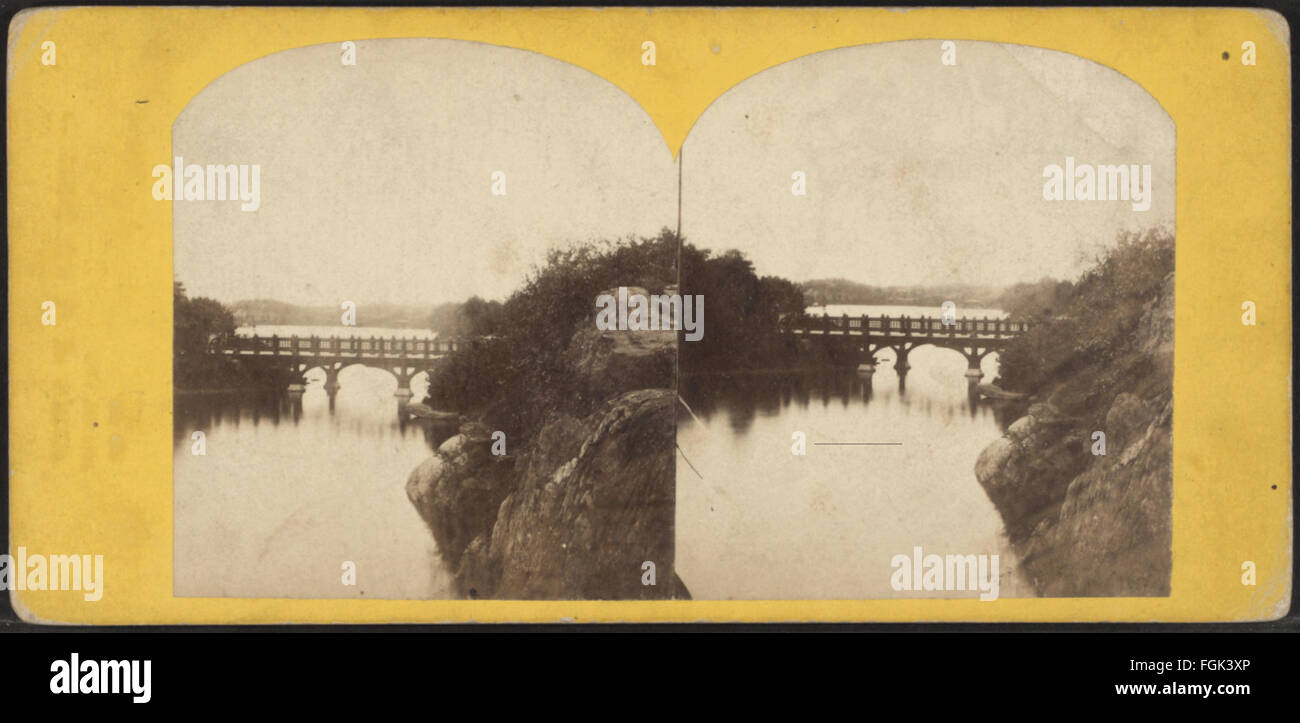 This photograph by William M. Chase shows Oak Bridge in Central Park ...