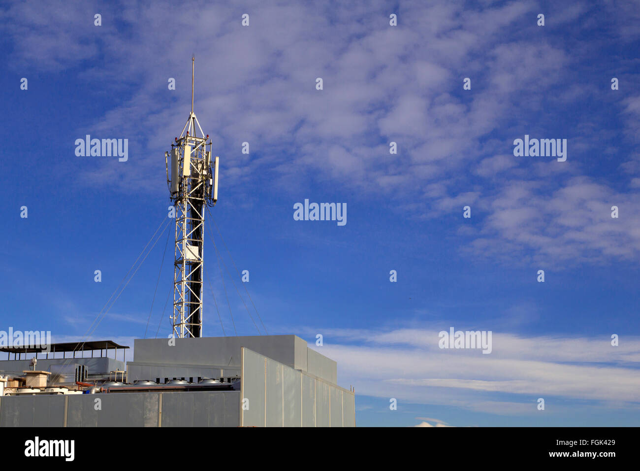 Mobile antenna in a building Stock Photo - Alamy