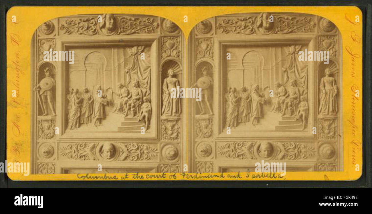 This painting by John F. Jarvis depicts Christopher Columbus at the ...