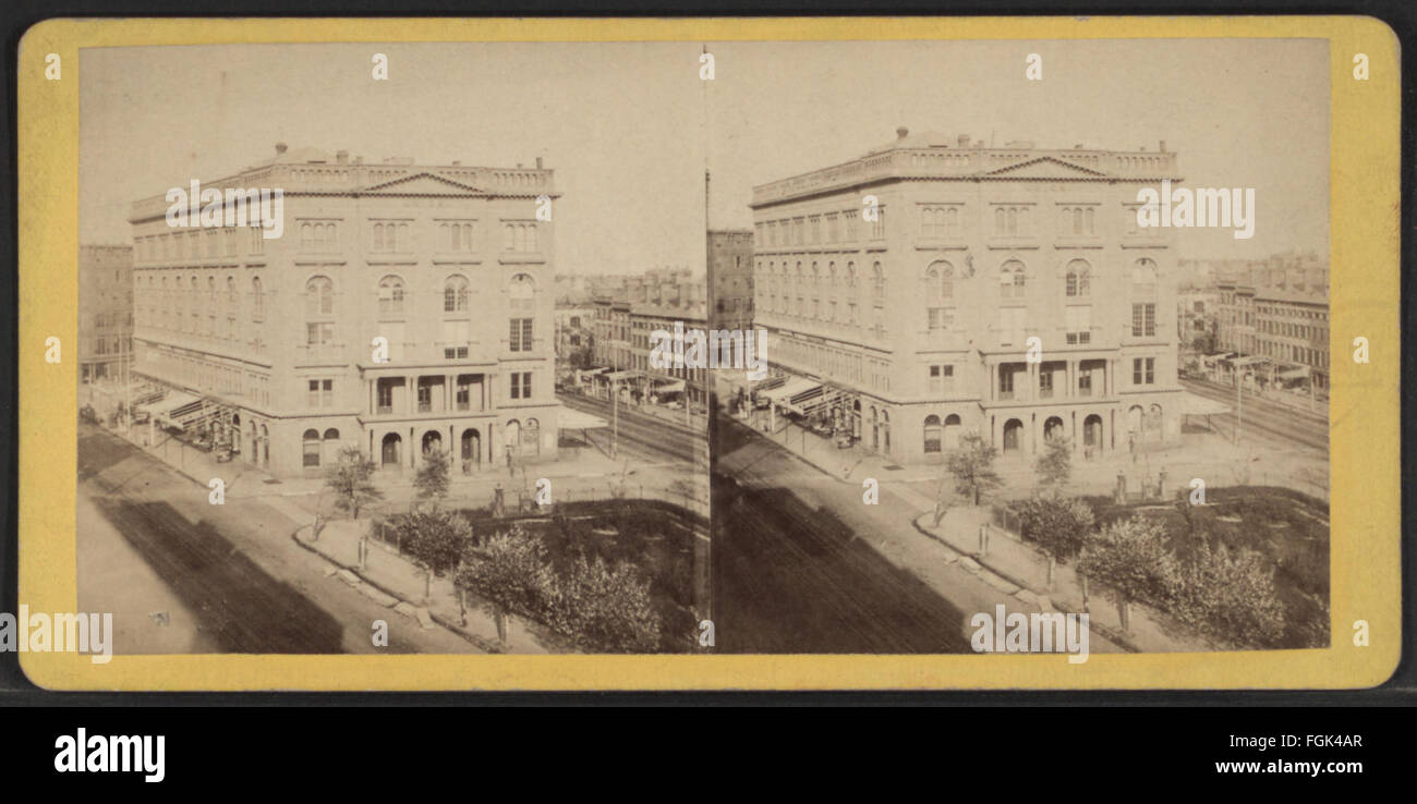 A stereoscopic photograph from the Robert N. Dennis collection showing ...