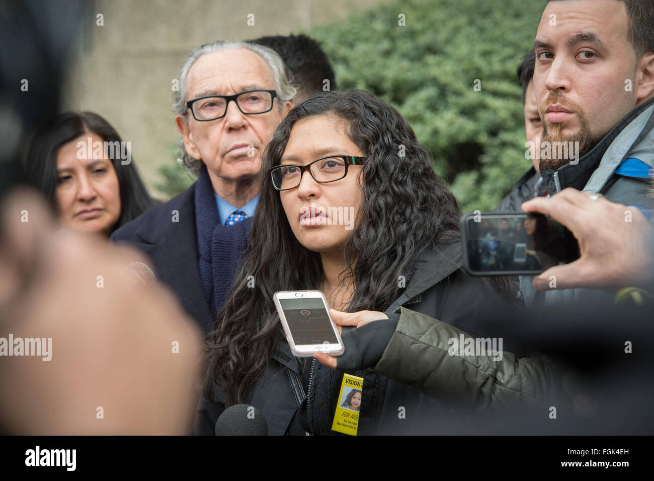 New York, NY, USA. 19th Feb, 2016. Attorney SANFORD RUBENSTEIN, left ...