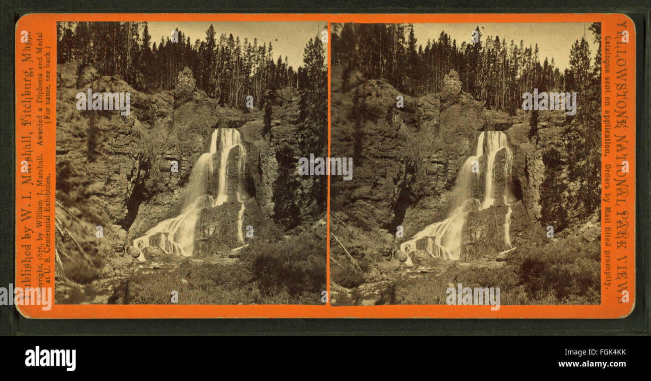 A photograph by I. W. Marshall depicting the Crystal Cascades of ...