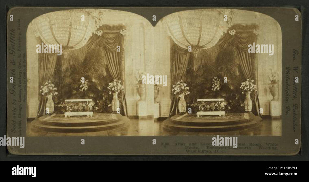 A photograph from the Robert N. Dennis collection showing the altar and ...