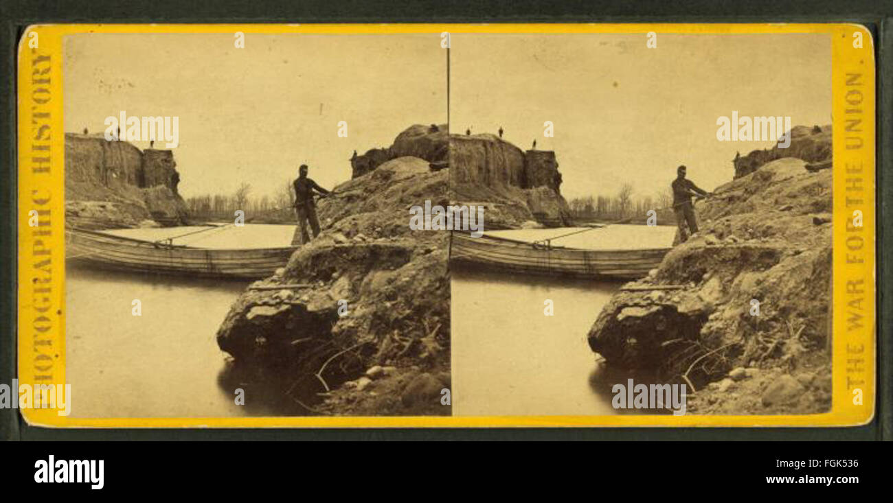 Dutch Gap canal. Taken after the bank was blown out. James River, Va ...