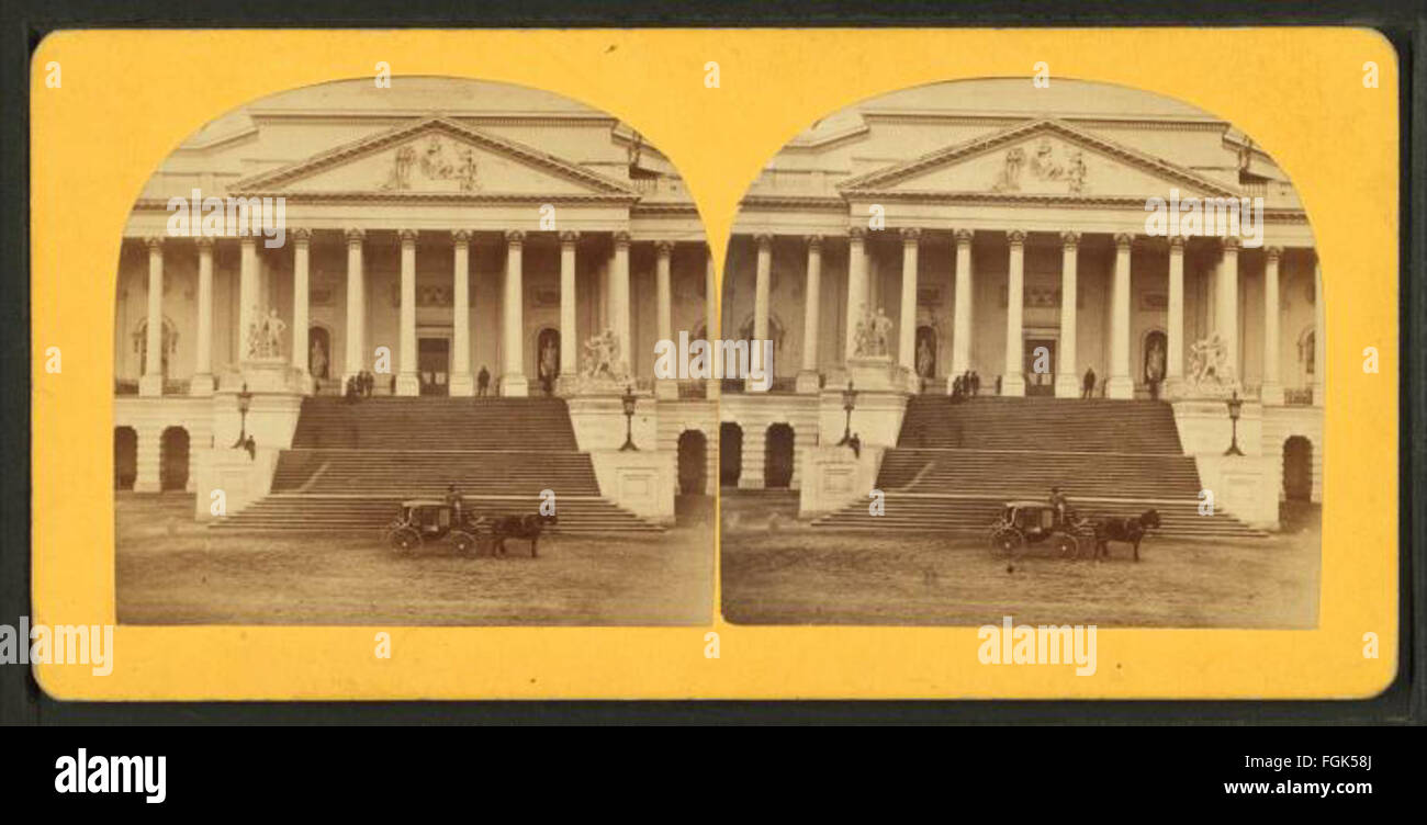 A photograph by Bell & Bro. showing the East Portico of the U.S ...