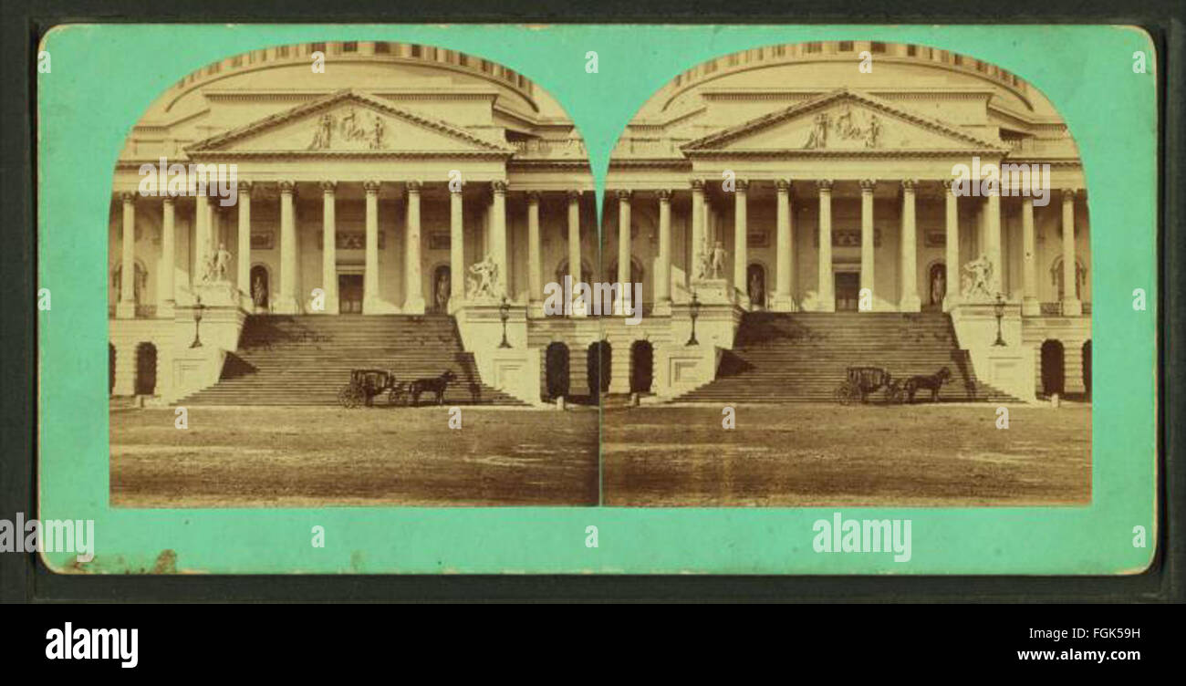 A photograph by Bell & Bro. depicting the East Portico of the U.S ...