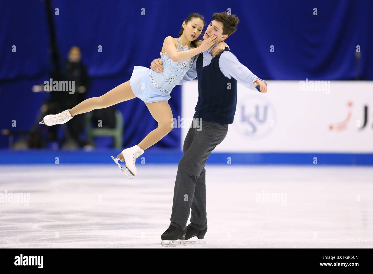Taipei, Taiwan. 20th Feb, 2016. Sumire Suto & Francis Boudreau-Audet ...