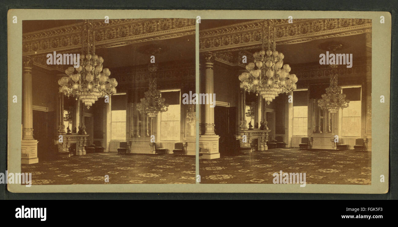 A photograph of the East Room in the President’s House (White House ...