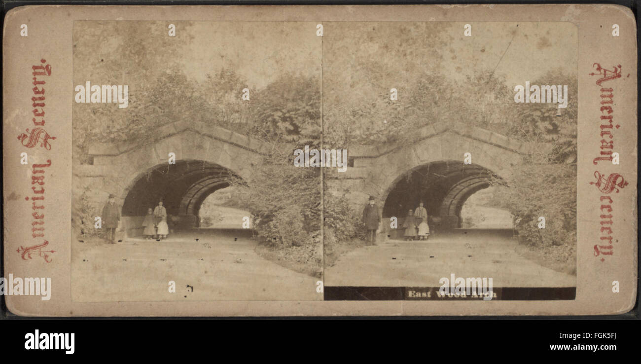 This photograph showcases the East Wood Arch, emphasizing its ...