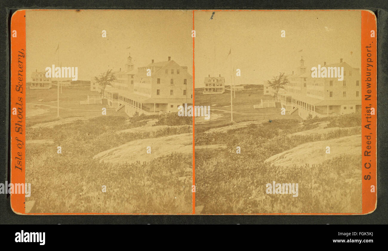 A photograph by S. C. Reed showing Appledore House, capturing its ...