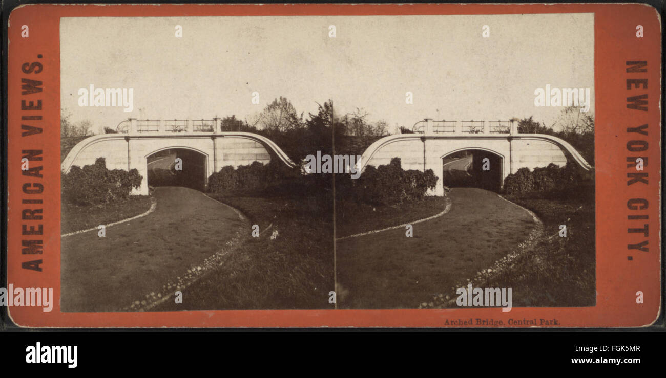 A photograph by William M. Chase showing the iconic arched bridge in ...