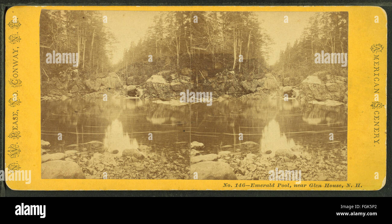 A photograph of Emerald Pool near Glen House, New Hampshire, captured ...