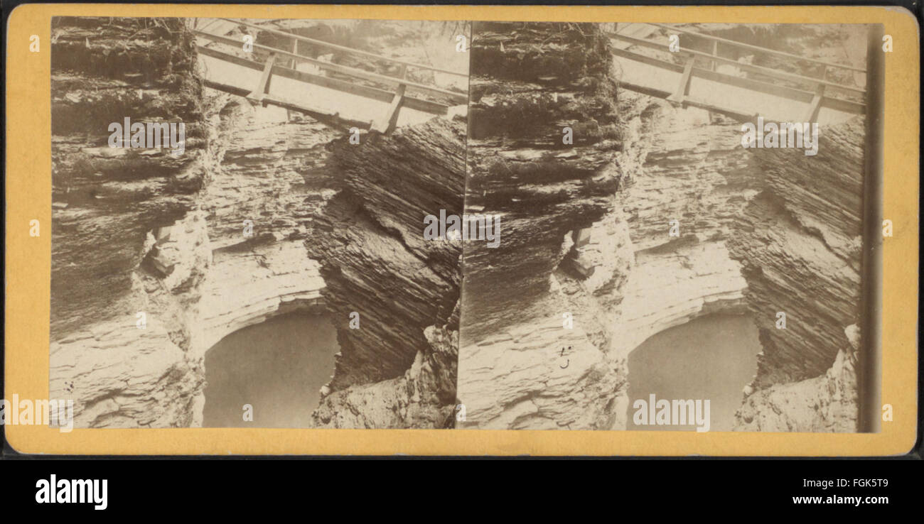 A view of the entrance gorge, captured by R. D. Crum, showcasing the ...