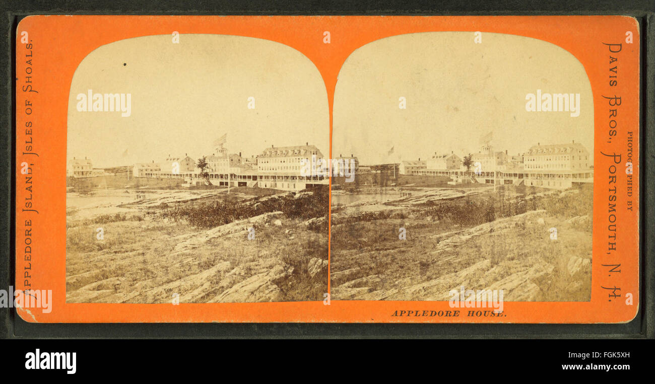 A photograph by Davis Brothers showing Appledore House, capturing the ...