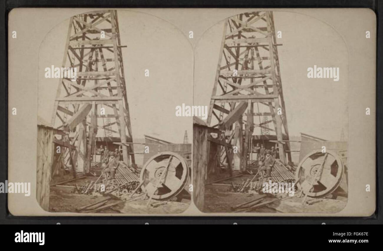 Fishing with pole tools, in a well 1,500 feet deep, by Robbins, Frank ...