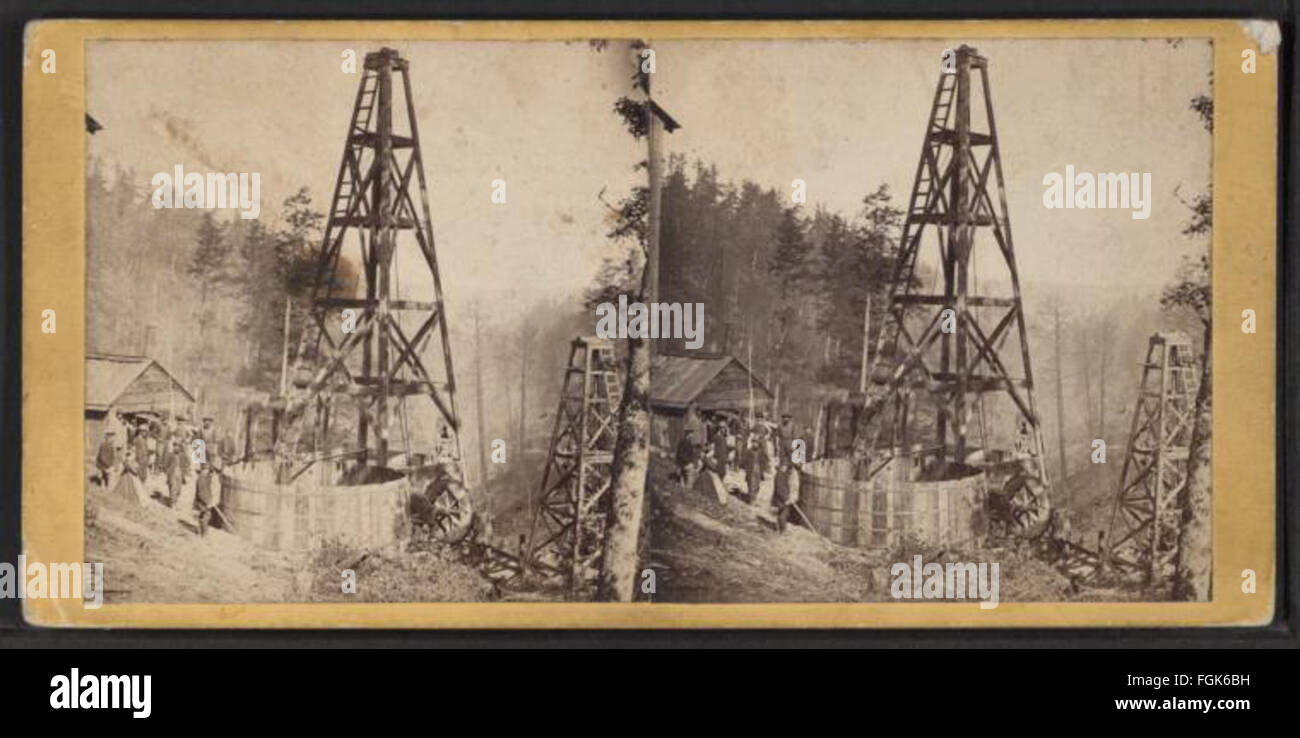 This photograph by Copeland & Fleming shows a mining strike at Dennis ...