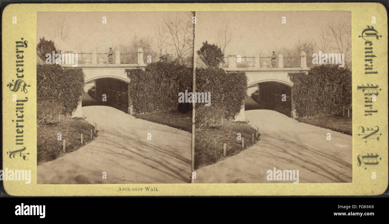 This image captures an archway over a walking path, focusing on the ...