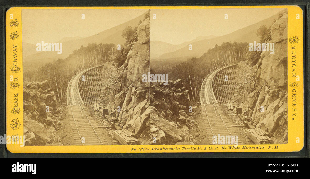This image by Nathan W. Pease shows the Frankenstein Trestle, part of ...