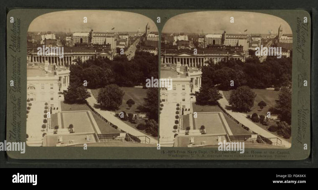 A view from the Navy Department in Washington, D.C., looking southeast ...