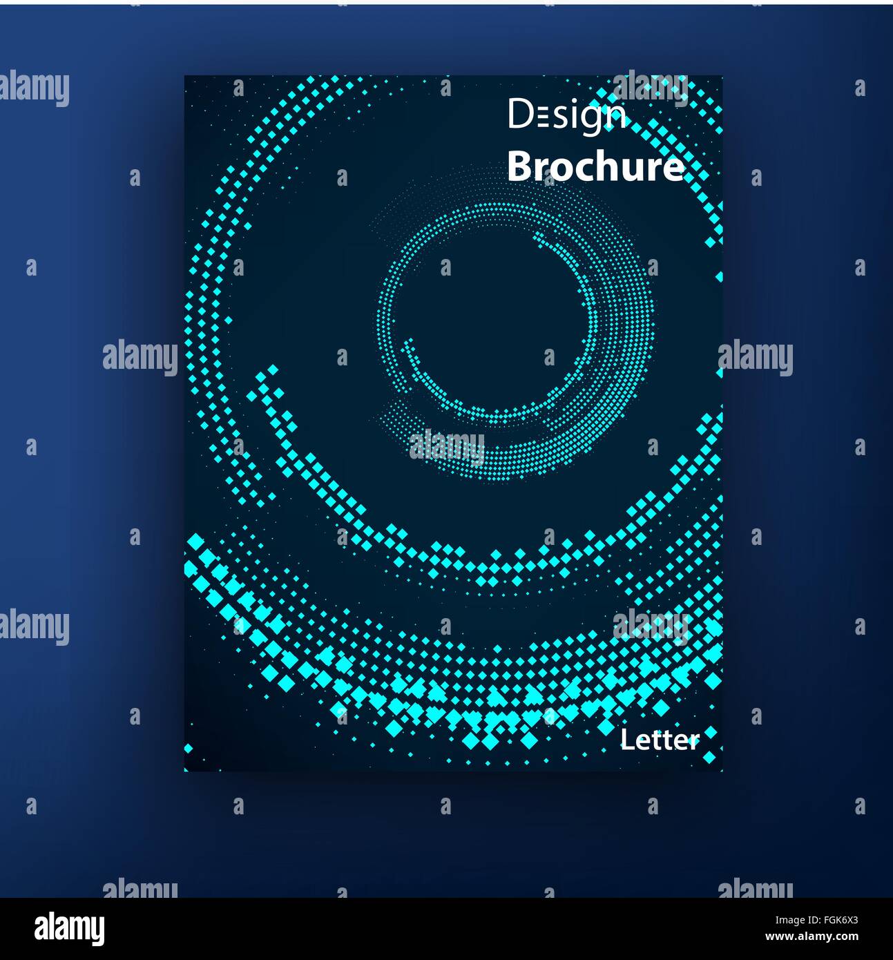 Vector tech matrix brochure booklet cover design templates collection ...