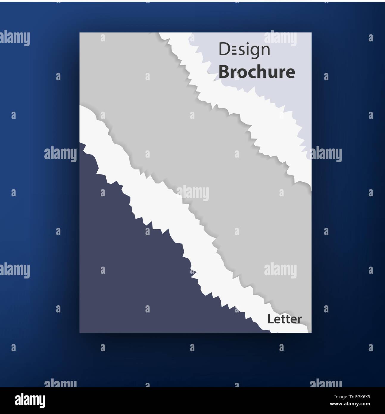 Vector teared paper brochure booklet cover design templates collection ...