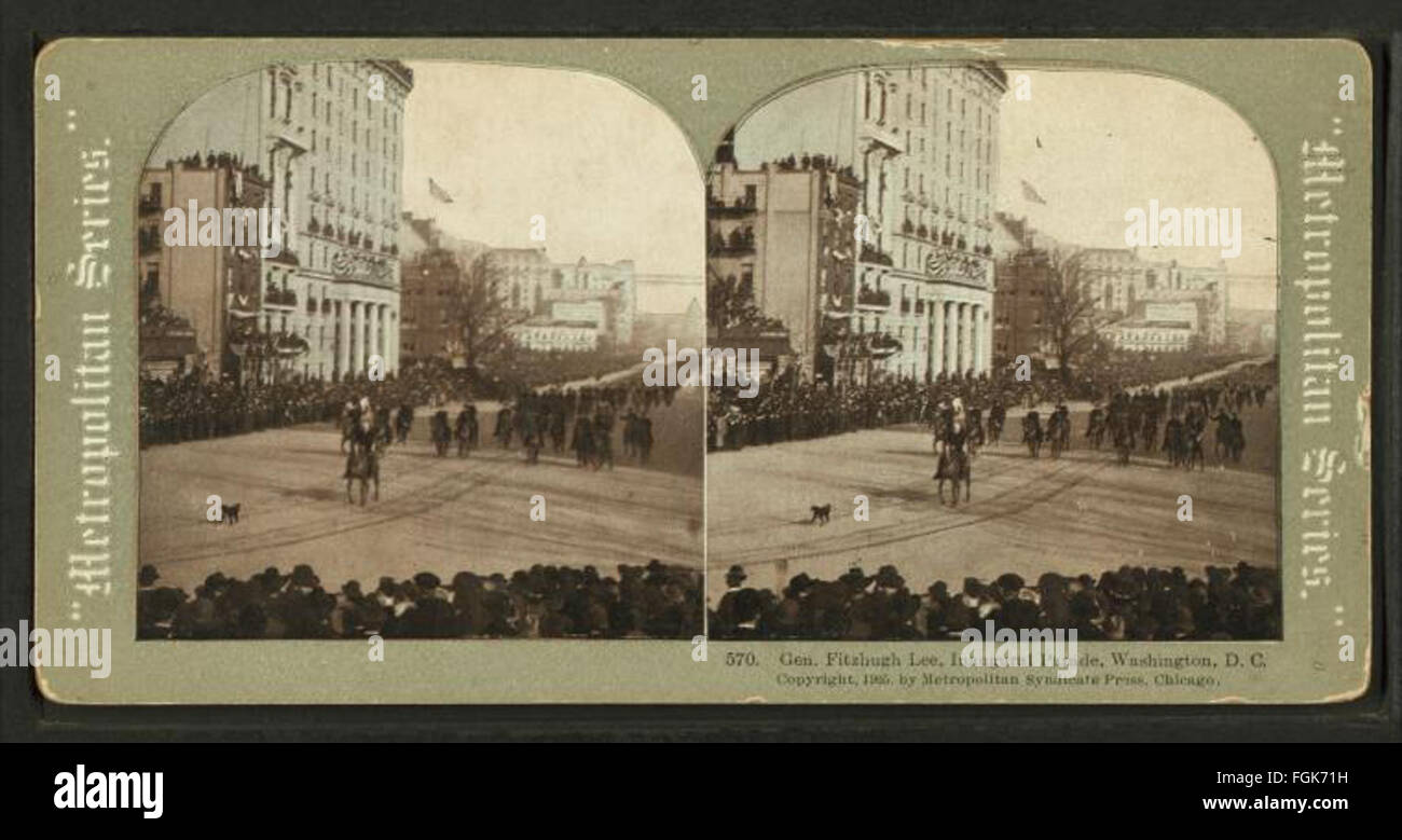 A photograph showing General Fitzhugh Lee during the inauguration ...