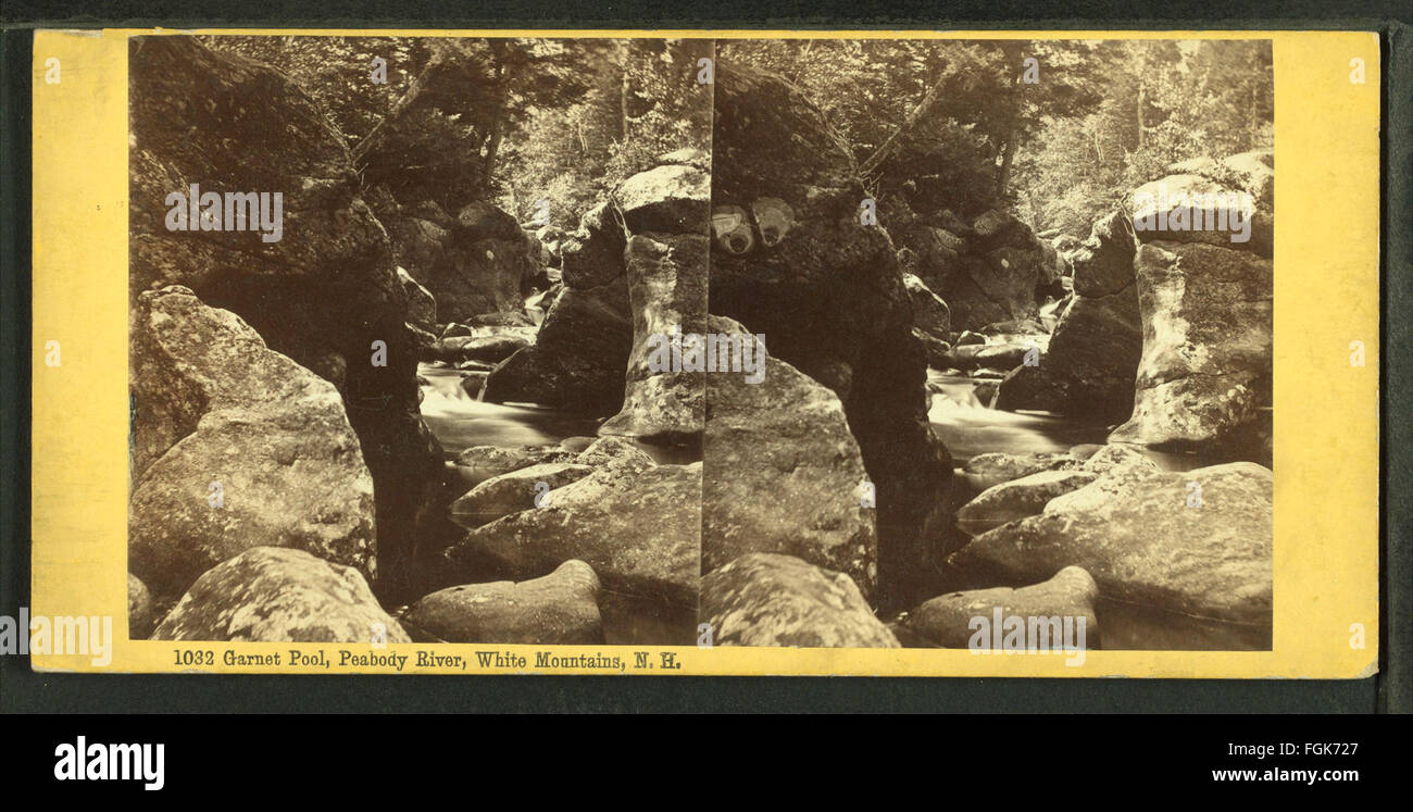 This photograph by Bierstadt Brothers captures the Garnet Pool on the ...