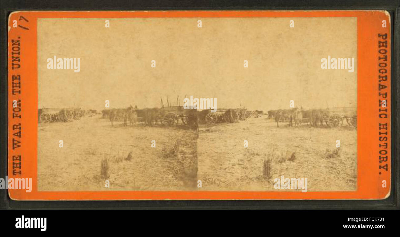 A photograph from Robert N. Dennis showing General Sherman’s wagon ...