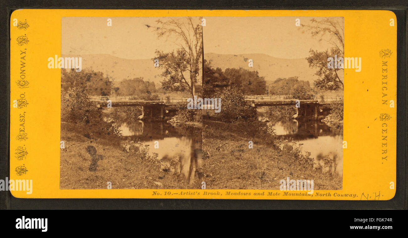 A photograph of Artist's Brook, Meadows, and Mote Mountain in North ...