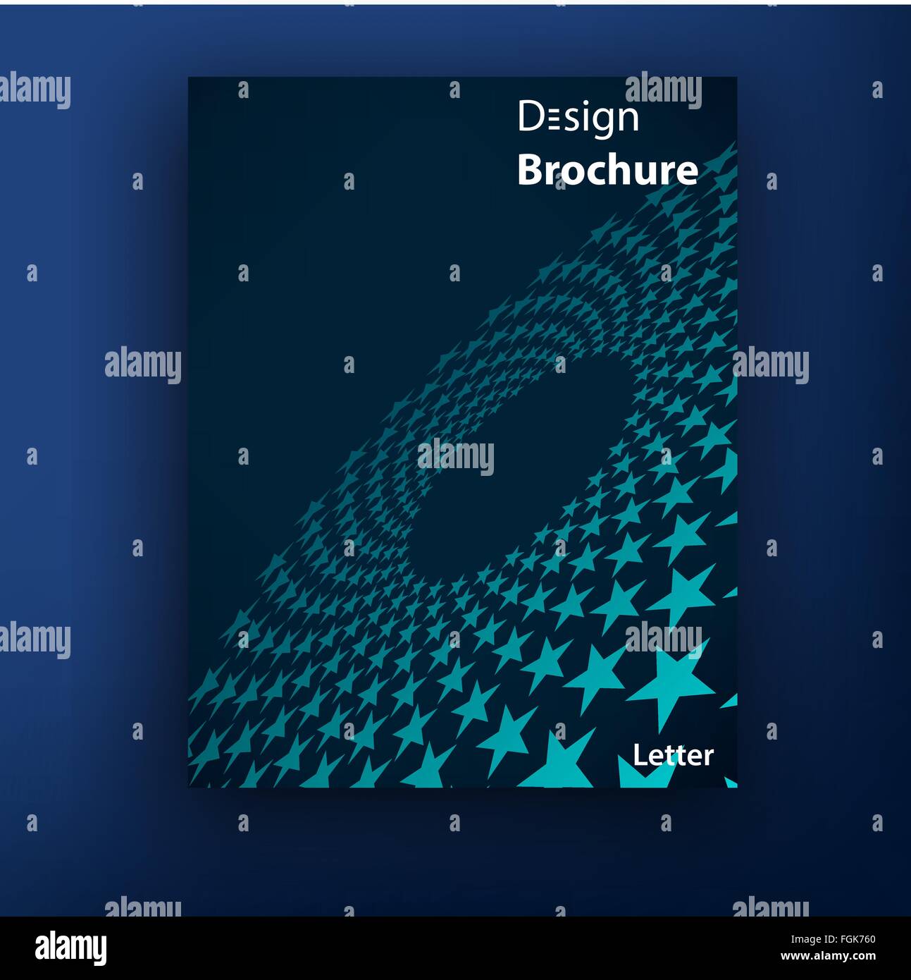 Vector stars perspective brochure booklet cover design templates ...