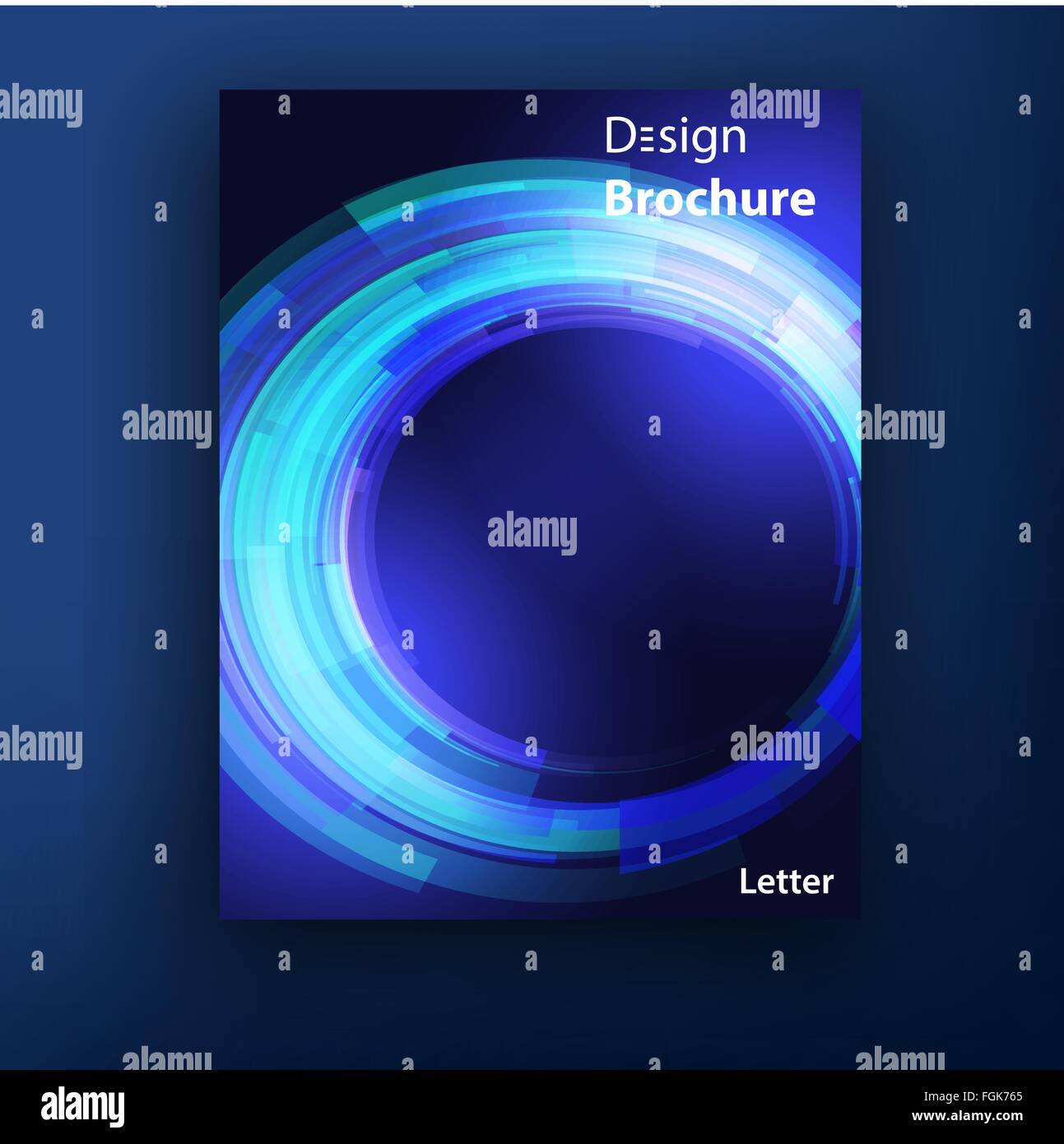 Vector blue cosmic techno cover design templates collection Stock ...