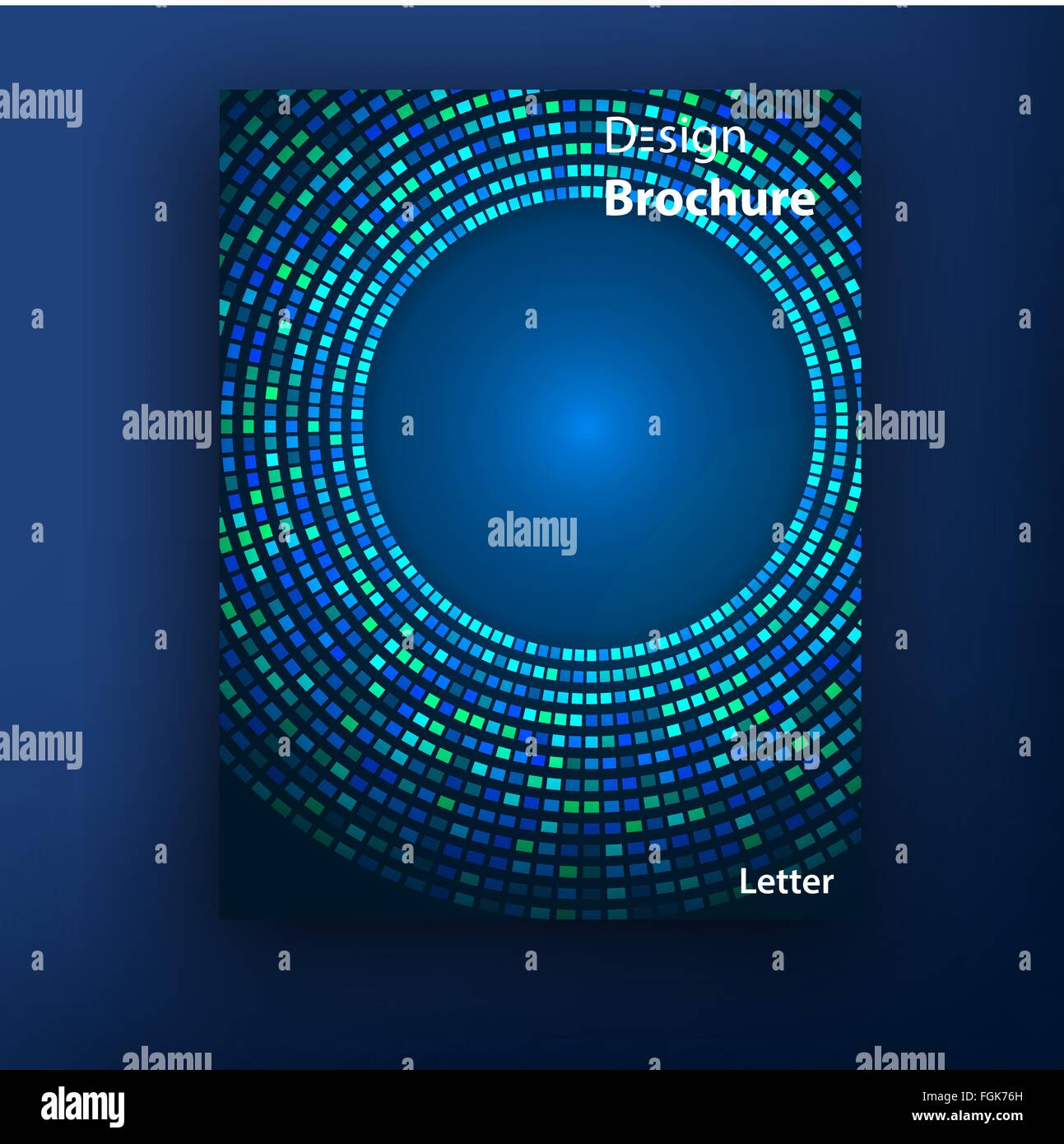 Vector blue brochure booklet cover design templates collection Stock ...