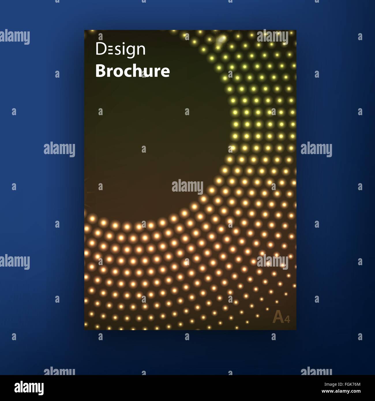 Vector golden brochure booklet cover design templates collection Stock ...