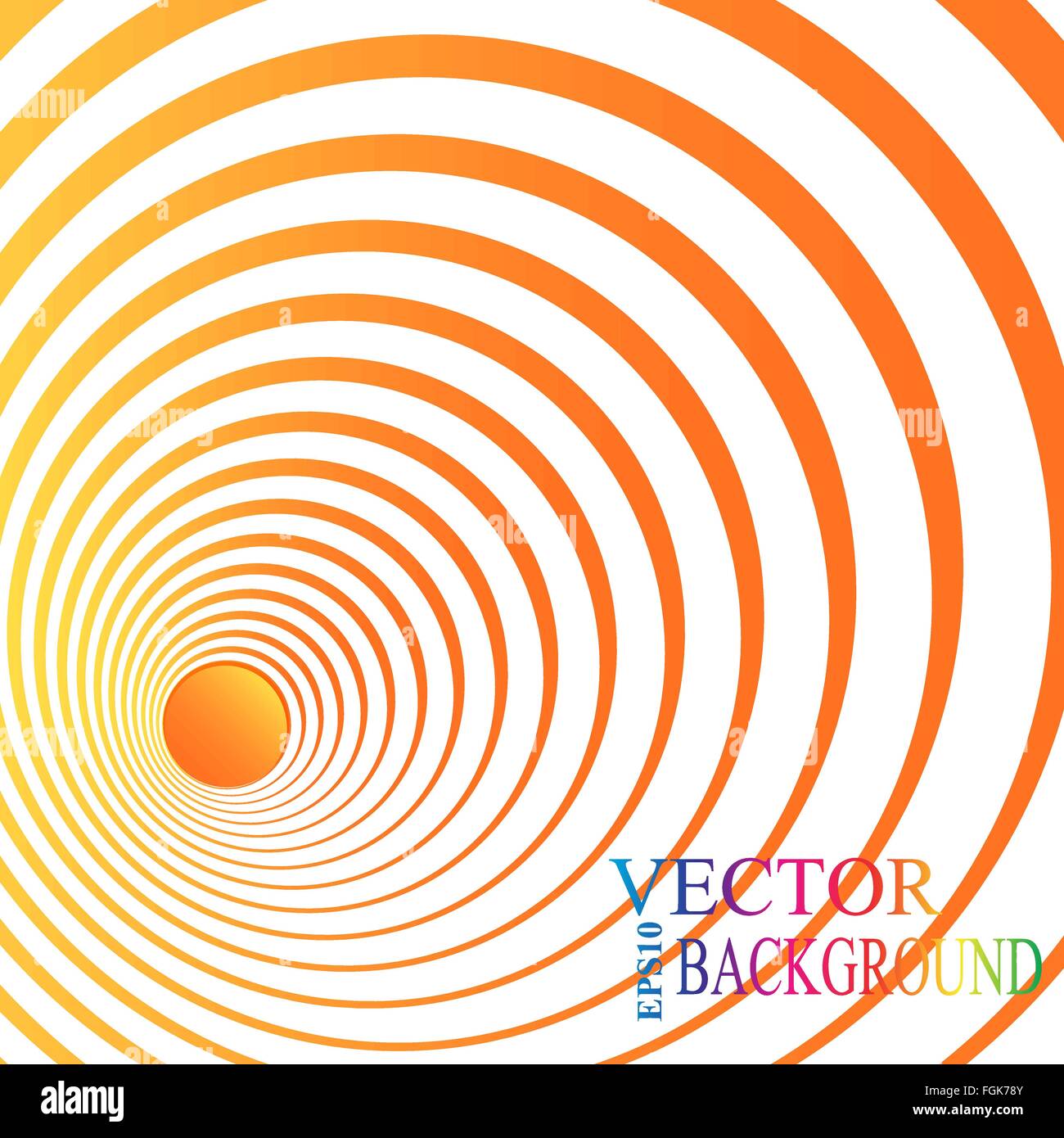 3d perspective red circle background. Vector illustration Stock Vector ...