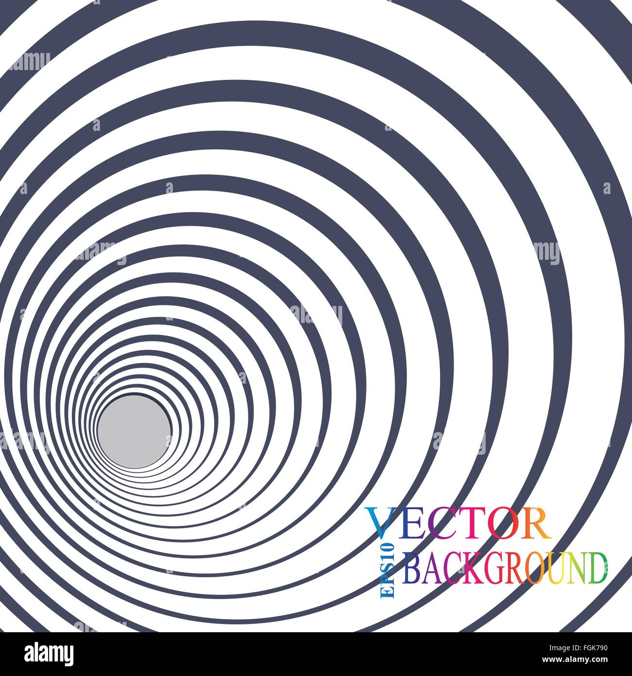 3d perspective circle background. eps 10 vector illustration Stock ...