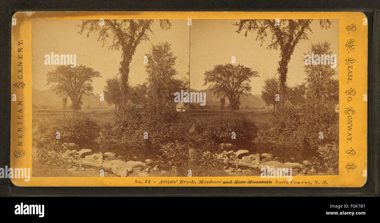 A landscape photograph taken by Nathan W. Pease of Artist's Brook, the ...