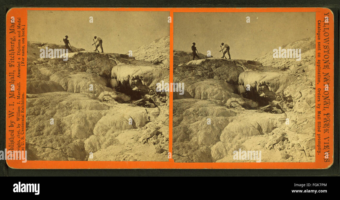 A photograph of Grotto Spring, captured by I. W. Marshall. The image ...