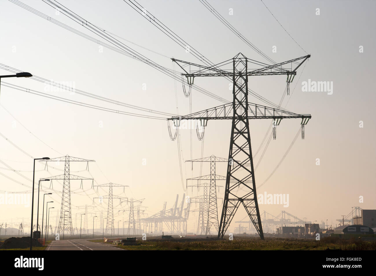 Electricity poles hi-res stock photography and images - Alamy