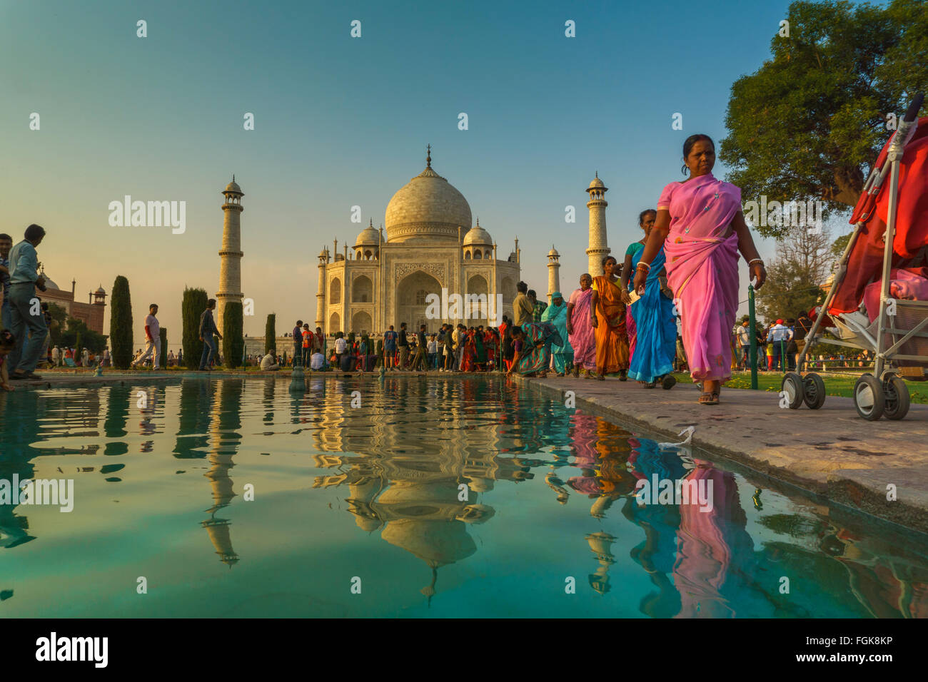 Taj Mahal, a mausoleum of white marble in Agra, India Stock Photo - Alamy