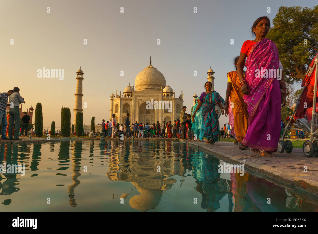 Taj Mahal, a mausoleum of white marble in Agra, India Stock Photo - Alamy