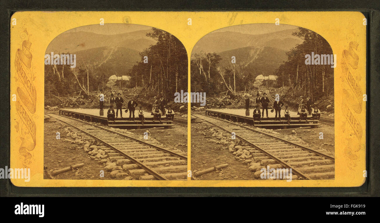 A stereoscopic photograph showing the junction of the B.C. and M.R.R ...